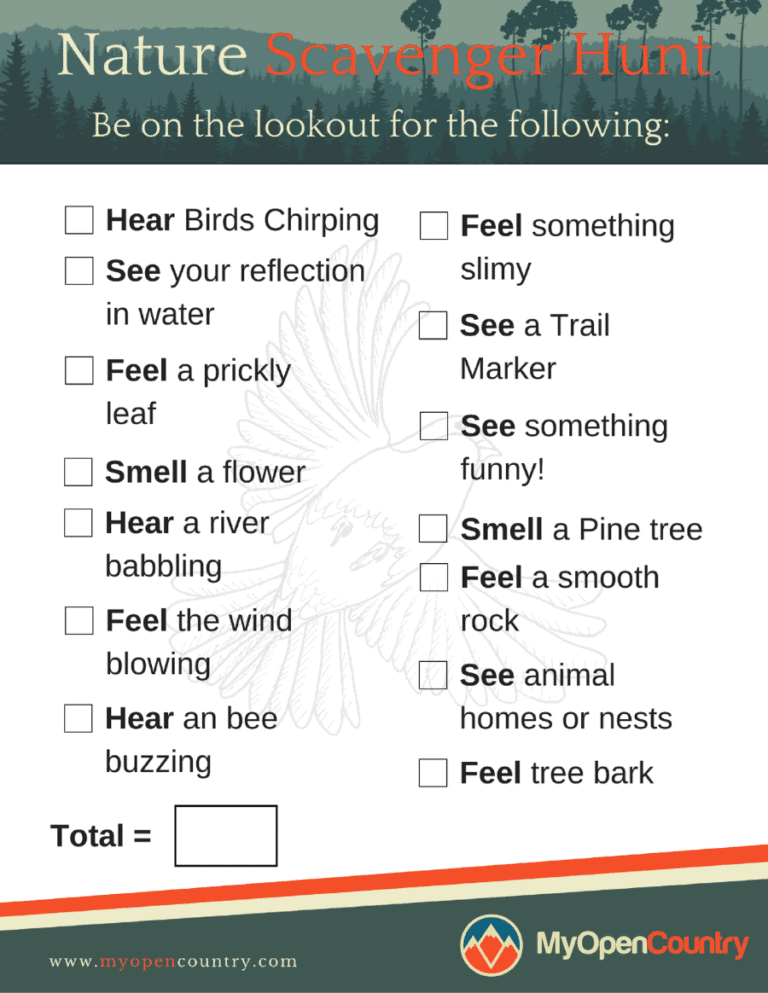 Nature Scavenger Hunt for Kids {With Free Printables!} - My Open Country