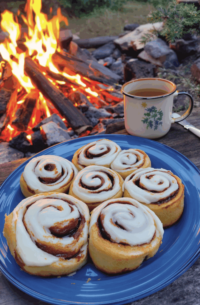 Campfire Pumpkin Cinnamon Rolls Recipe - My Open Country