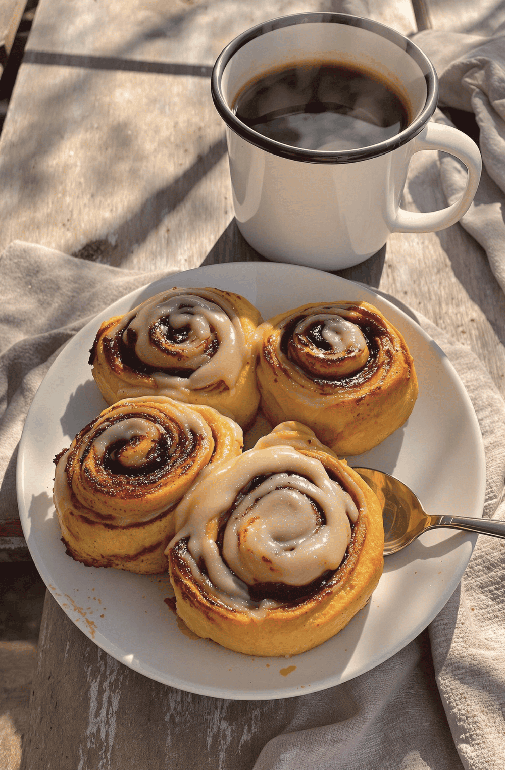 Campfire Pumpkin Cinnamon Rolls Recipe - My Open Country